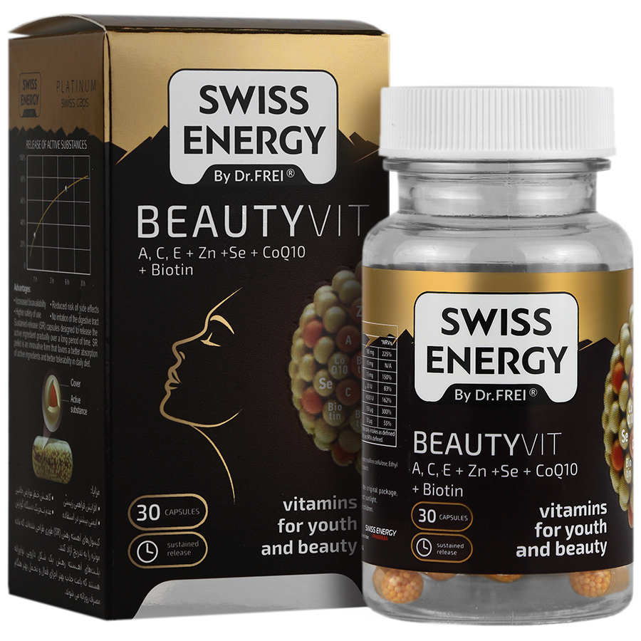 بیوتی ویت سوییس انرژی | 30 عددی | فروشگاه آنلاین فیت فارم